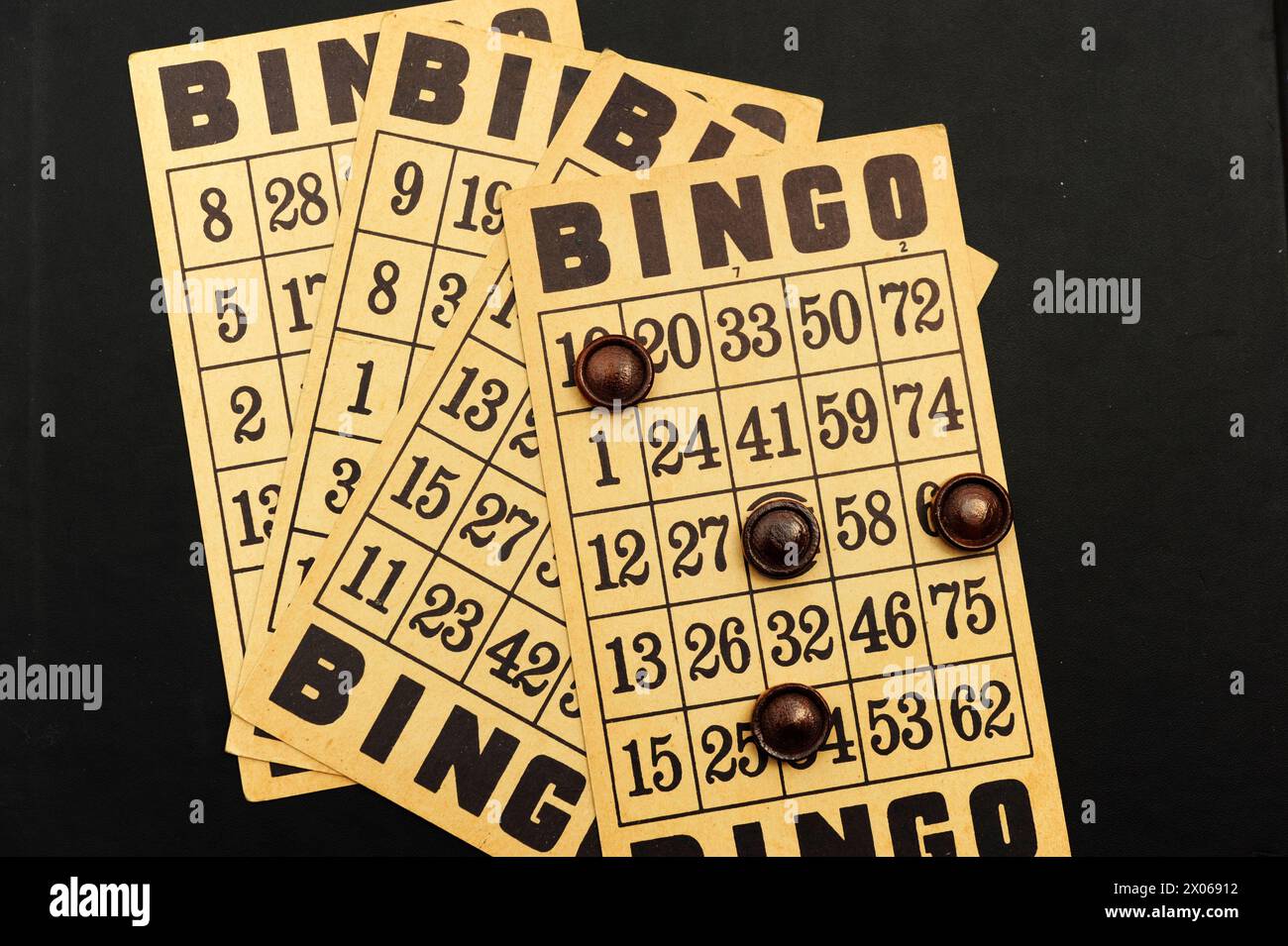 vintage bingo cards Stock Photo - Alamy