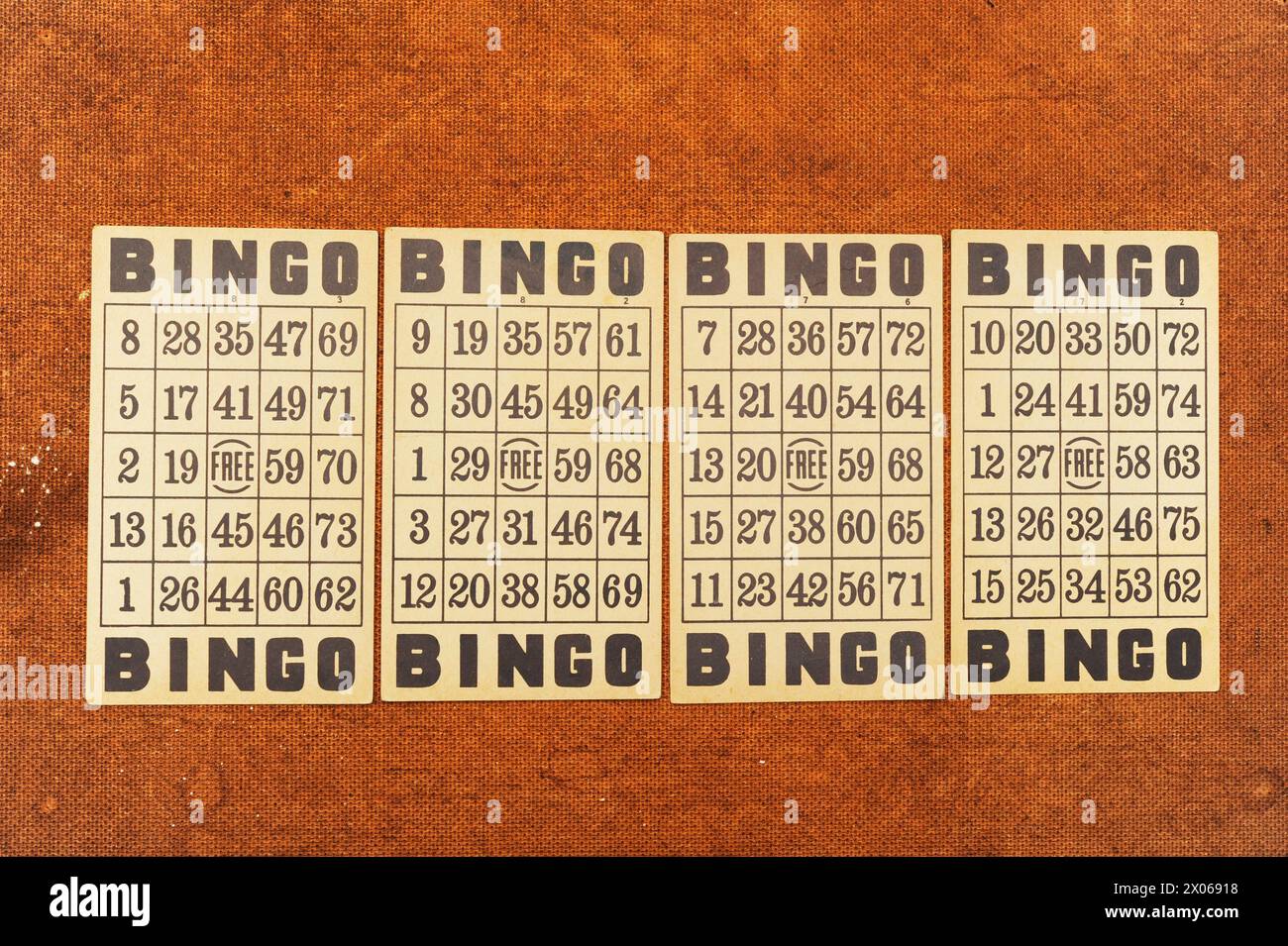 vintage bingo cards Stock Photo - Alamy