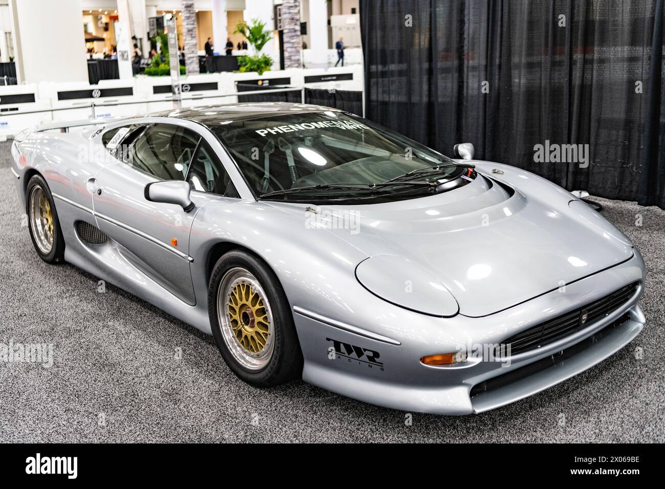 New York City, USA - March 27, 2024: Jaguar XJ220-N supercar sport car ...
