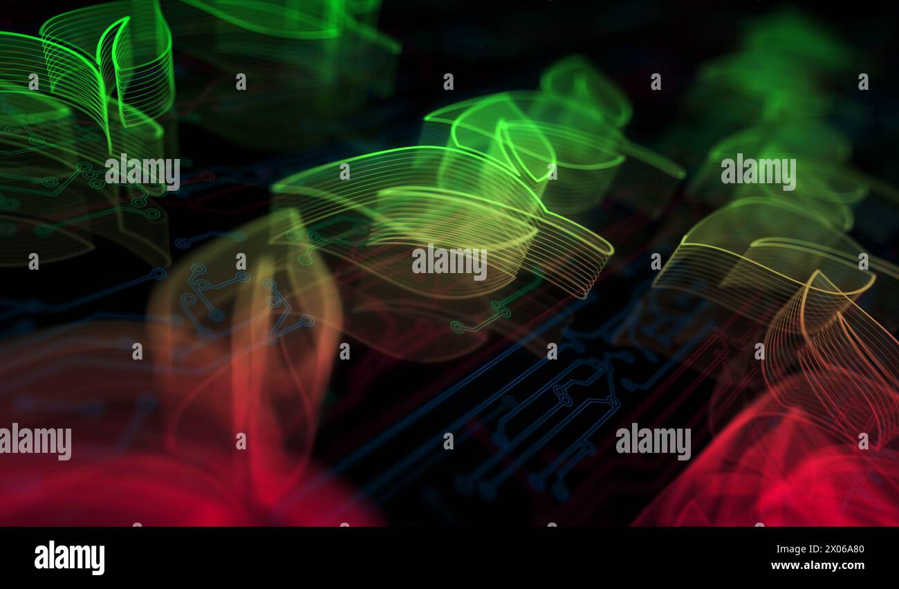 Eco friendly carbon neutral technology with ecology leaf symbol digital ...