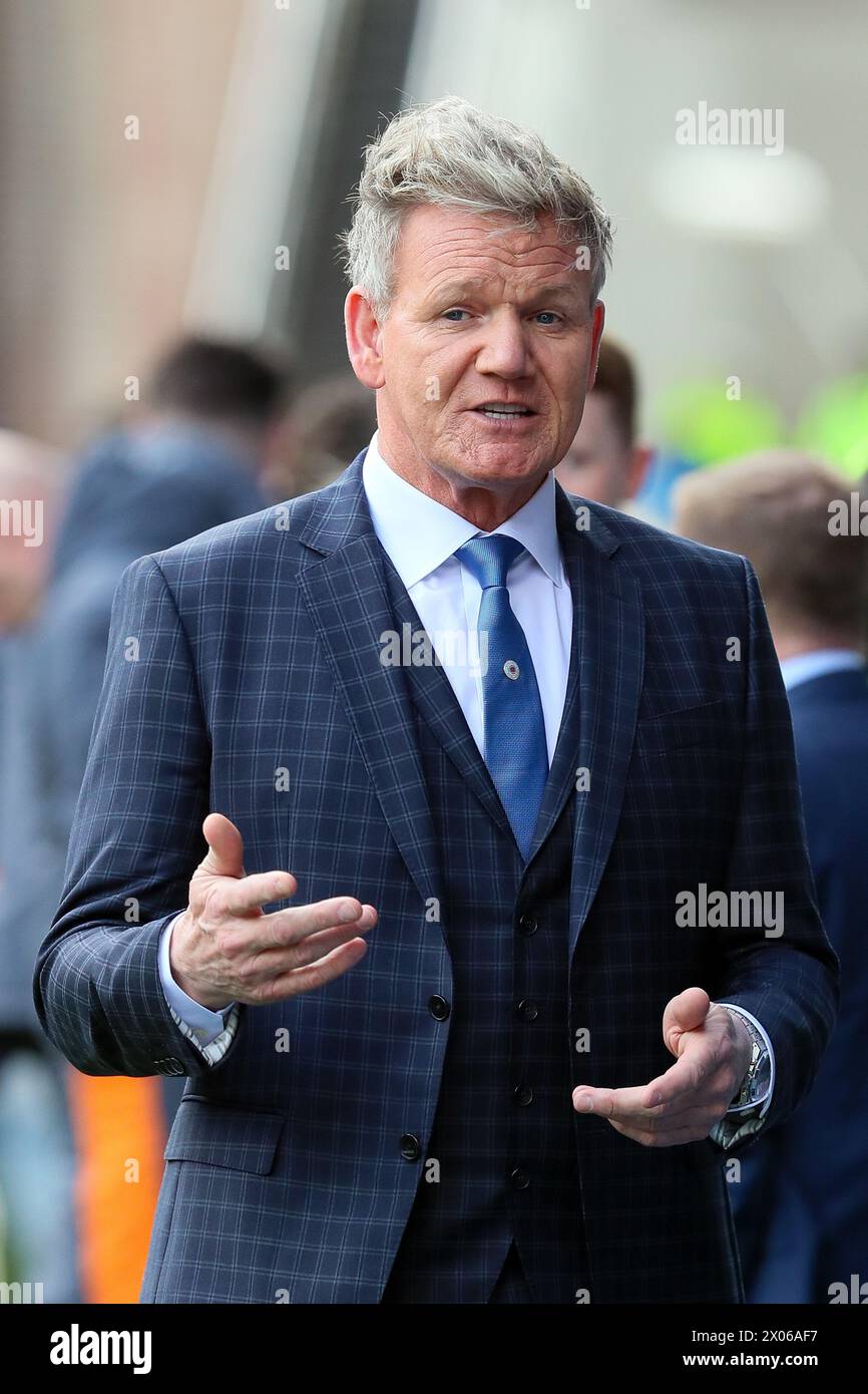 GORDON RAMSAY, celebrity chef, photographed at his attendance at Ibrox ...