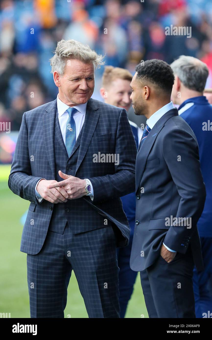GORDON RAMSAY, celebrity chef, photographed at his attendance at Ibrox ...