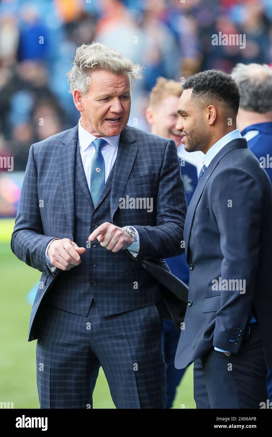 GORDON RAMSAY, celebrity chef, photographed at his attendance at Ibrox ...
