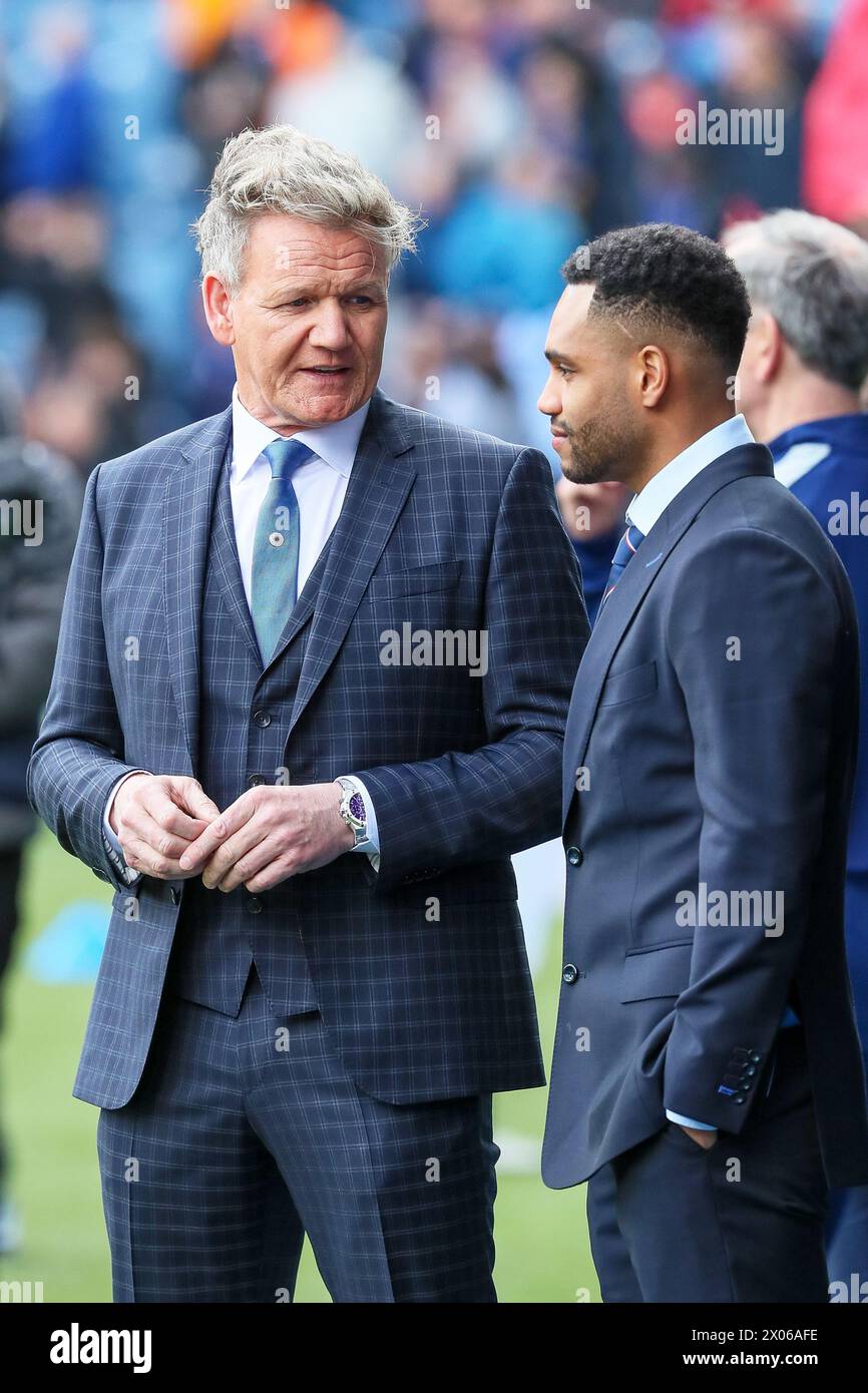 GORDON RAMSAY, celebrity chef, photographed at his attendance at Ibrox ...