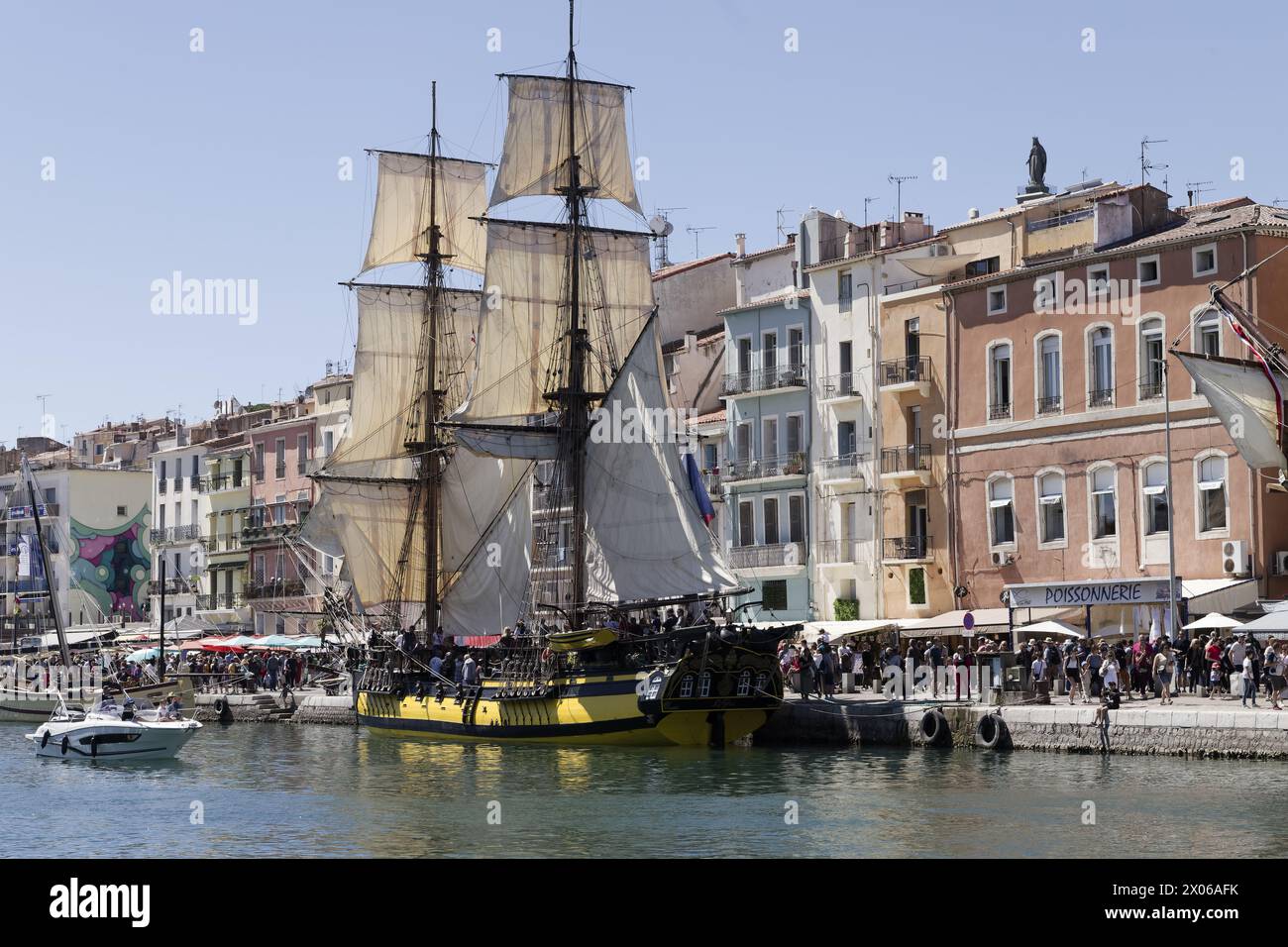 Sete, France.16th April, 2022. La Grace attends the Escale à Sete, the ...