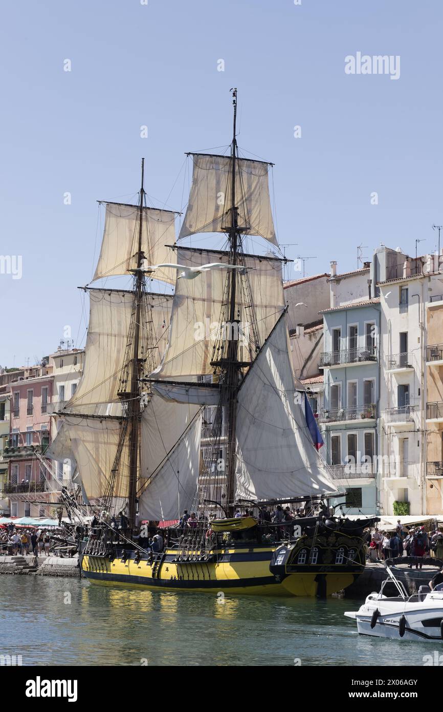 Sete, France.16th April, 2022. La Grace attends the Escale à Sete, the ...