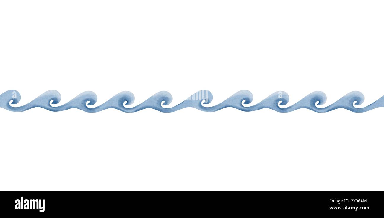 Stylized wave pattern hi-res stock photography and images - Alamy