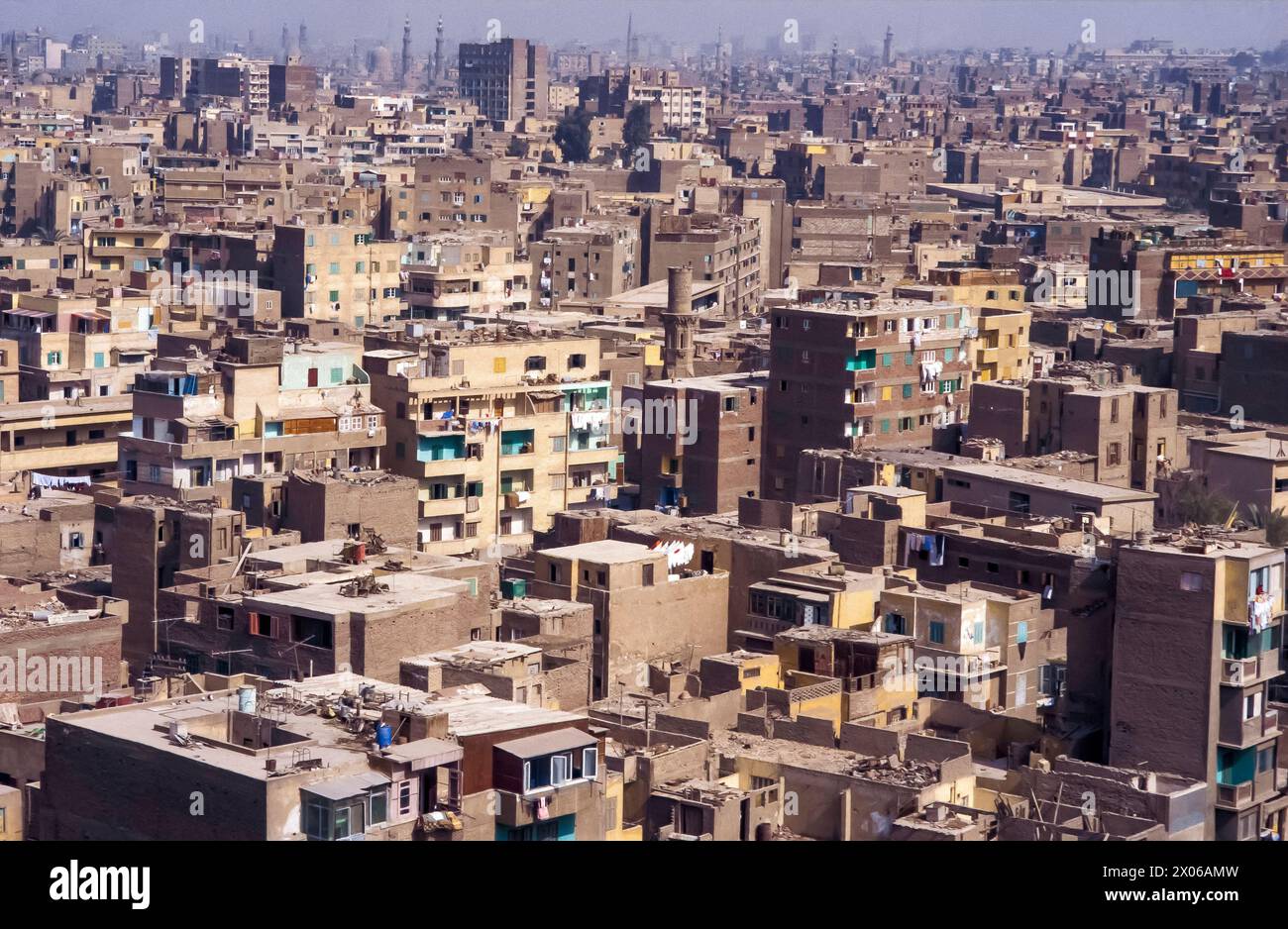 Egypt, Cairo; overview of concrete buildings Stock Photo - Alamy