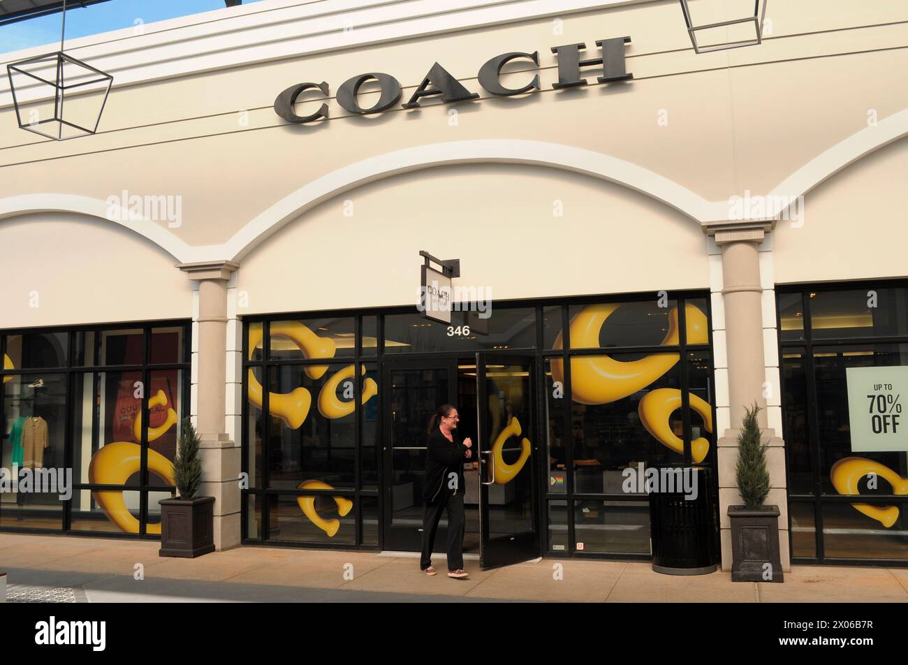 New York, United States. 09th Apr, 2024. A Coach store is seen in ...