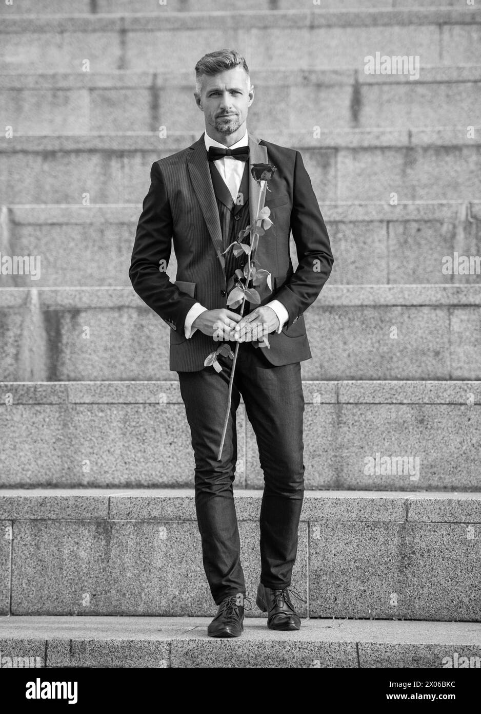 Special occasion concept man Black and White Stock Photos & Images - Alamy