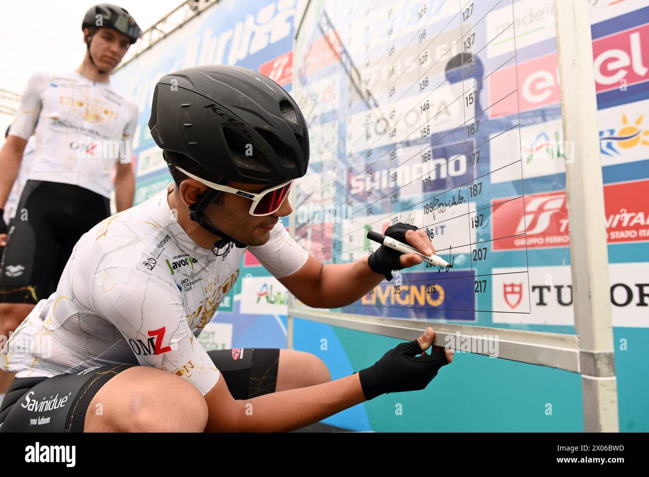 Alanno, Italia. 10th Apr, 2024. OLIVA Marco VINI MONZON - SAVINI DUE ...
