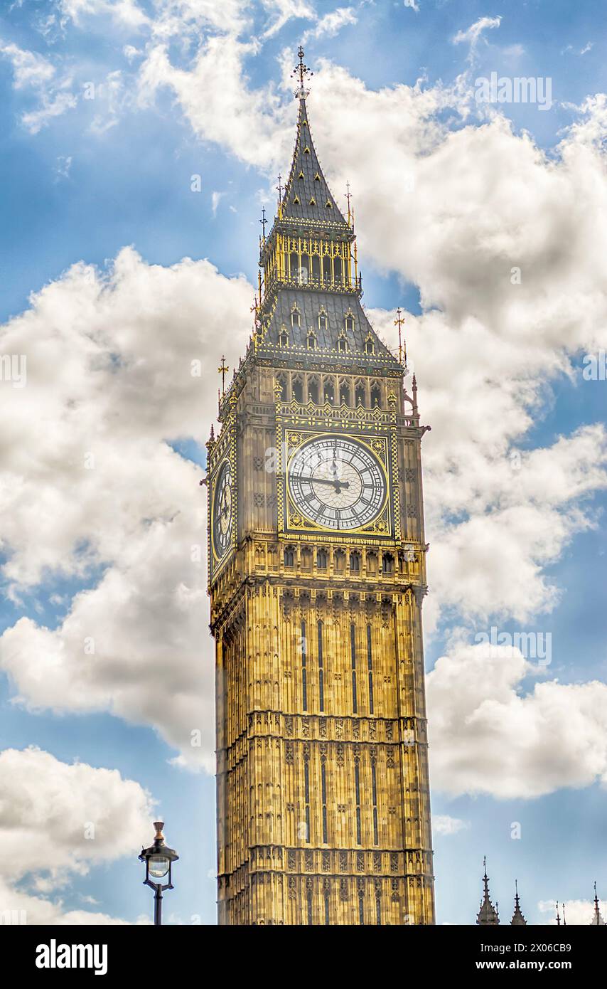 The Big Ben, part of the Houses of Parliament and iconic landmark of ...