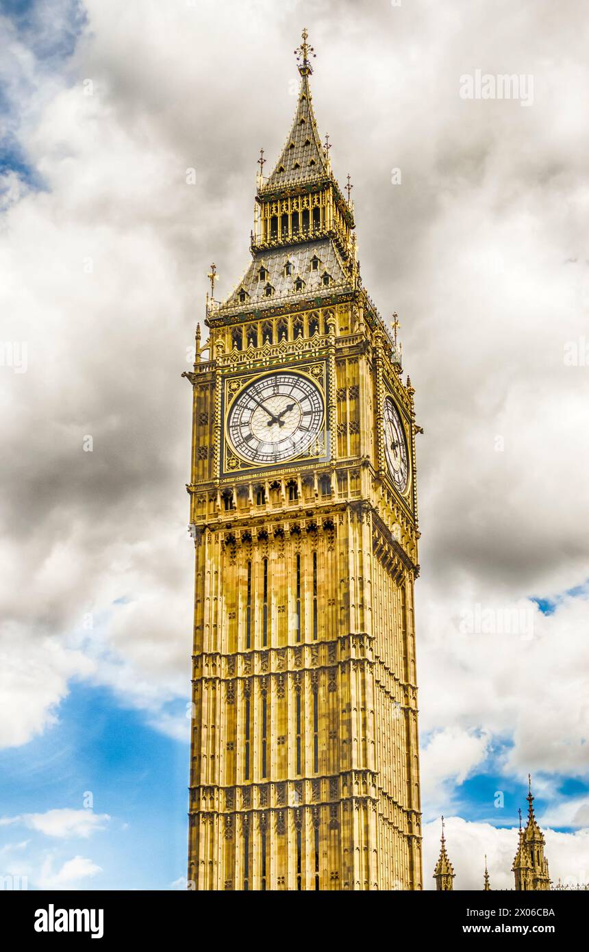 The Big Ben, part of the Houses of Parliament and iconic landmark of ...