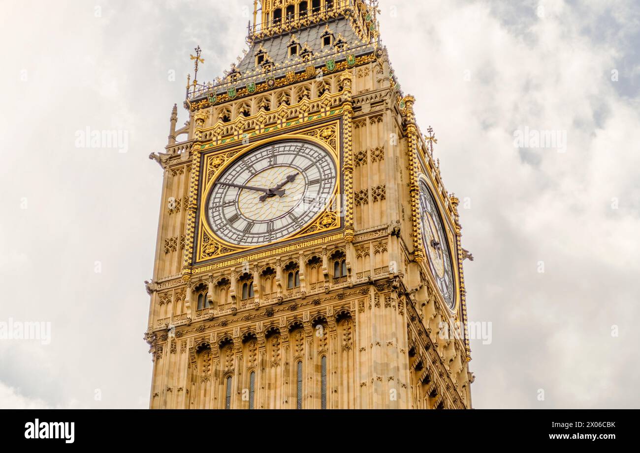 The Big Ben, part of the Houses of Parliament and iconic landmark of ...