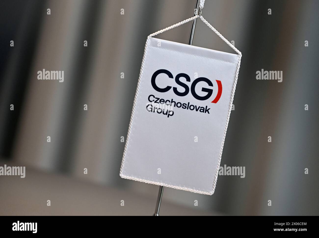 Prague, Czech Republic. 10th Apr, 2024. Press conference of Czechoslovak Group (CSG), an ...