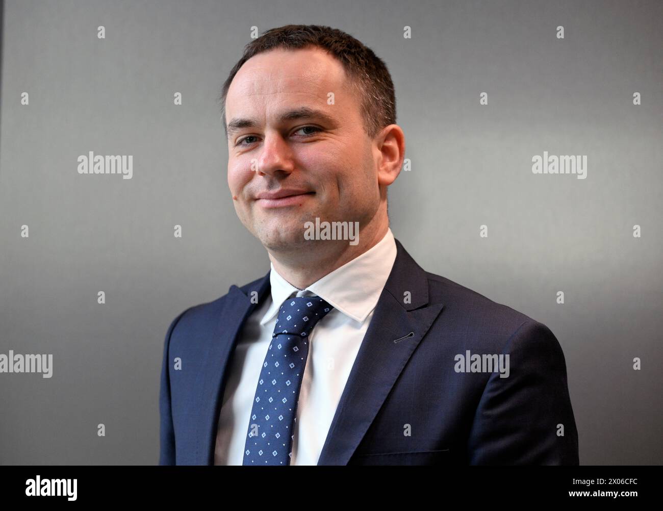 Prague, Czech Republic. 10th Apr, 2024. CSG's board member and CFO ...