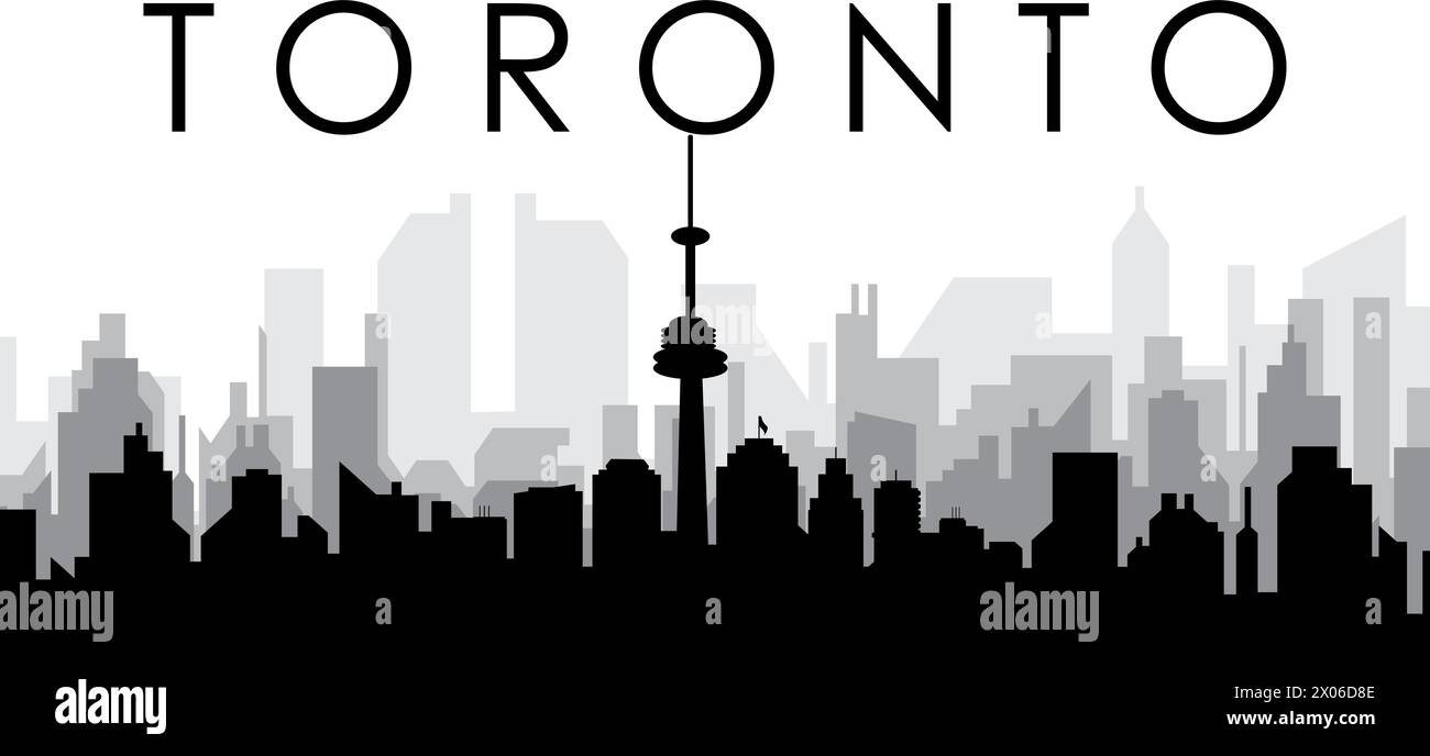 Cityscape skyline panorama of TORONTO, CANADA Stock Vector Image & Art - Alamy