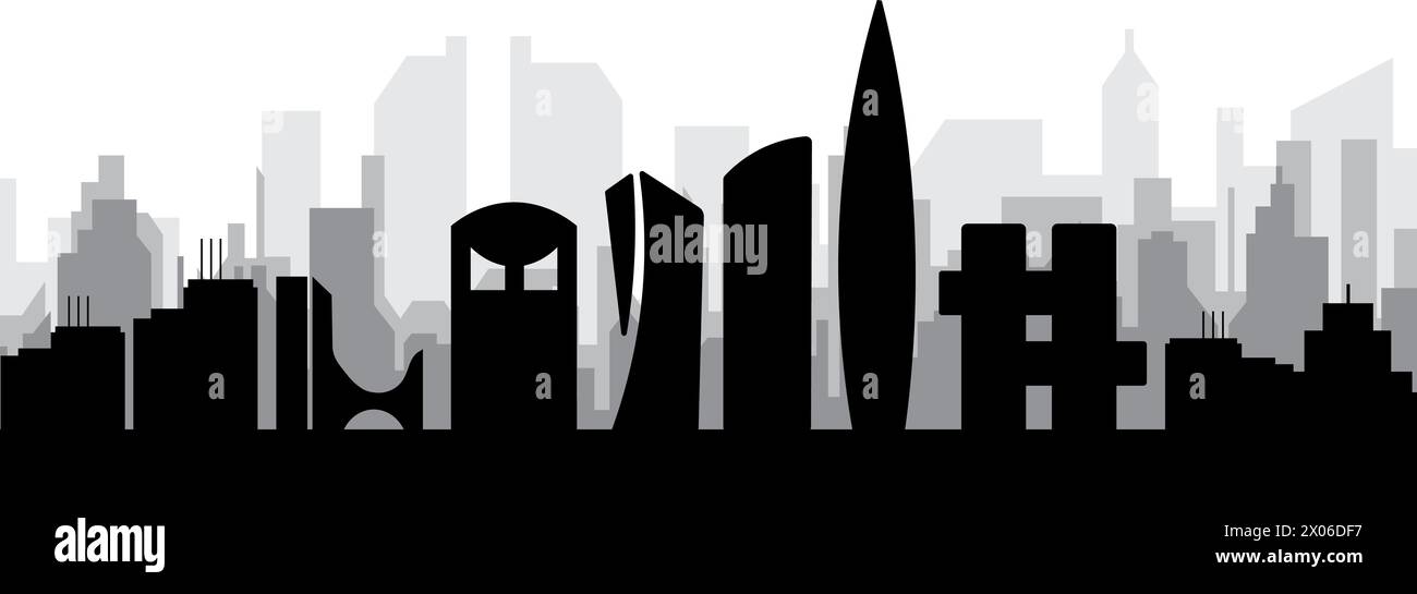 Cityscape skyline panorama of SEOUL, SOUTH KOREA Stock Vector Image ...