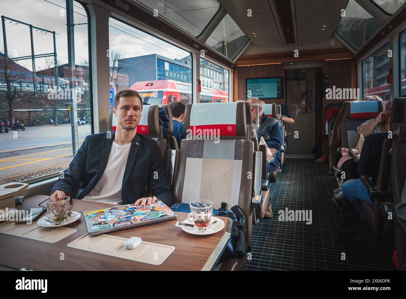 Switzerland train carriage interior hi-res stock photography and images ...
