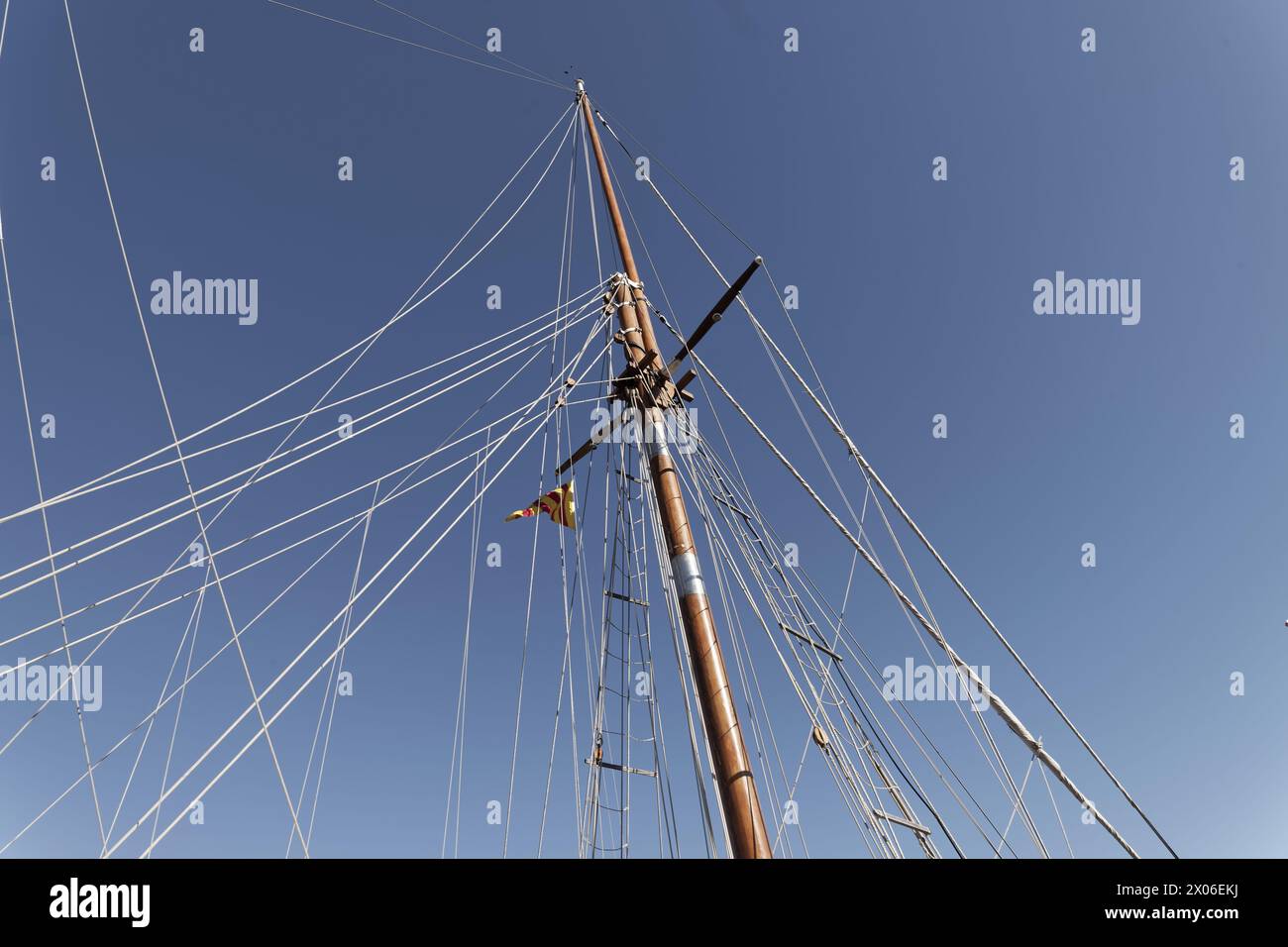 Sete, France.16th April, 2022. Le Don du Vent, a gaff ketch, schooner ...