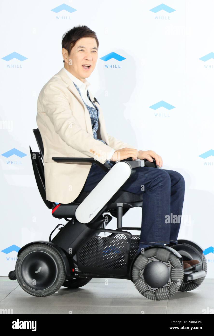 Tokyo, Japan. 10th Apr, 2024. Japanese comedian Tsutomu Sekine attends a promotional event of ...