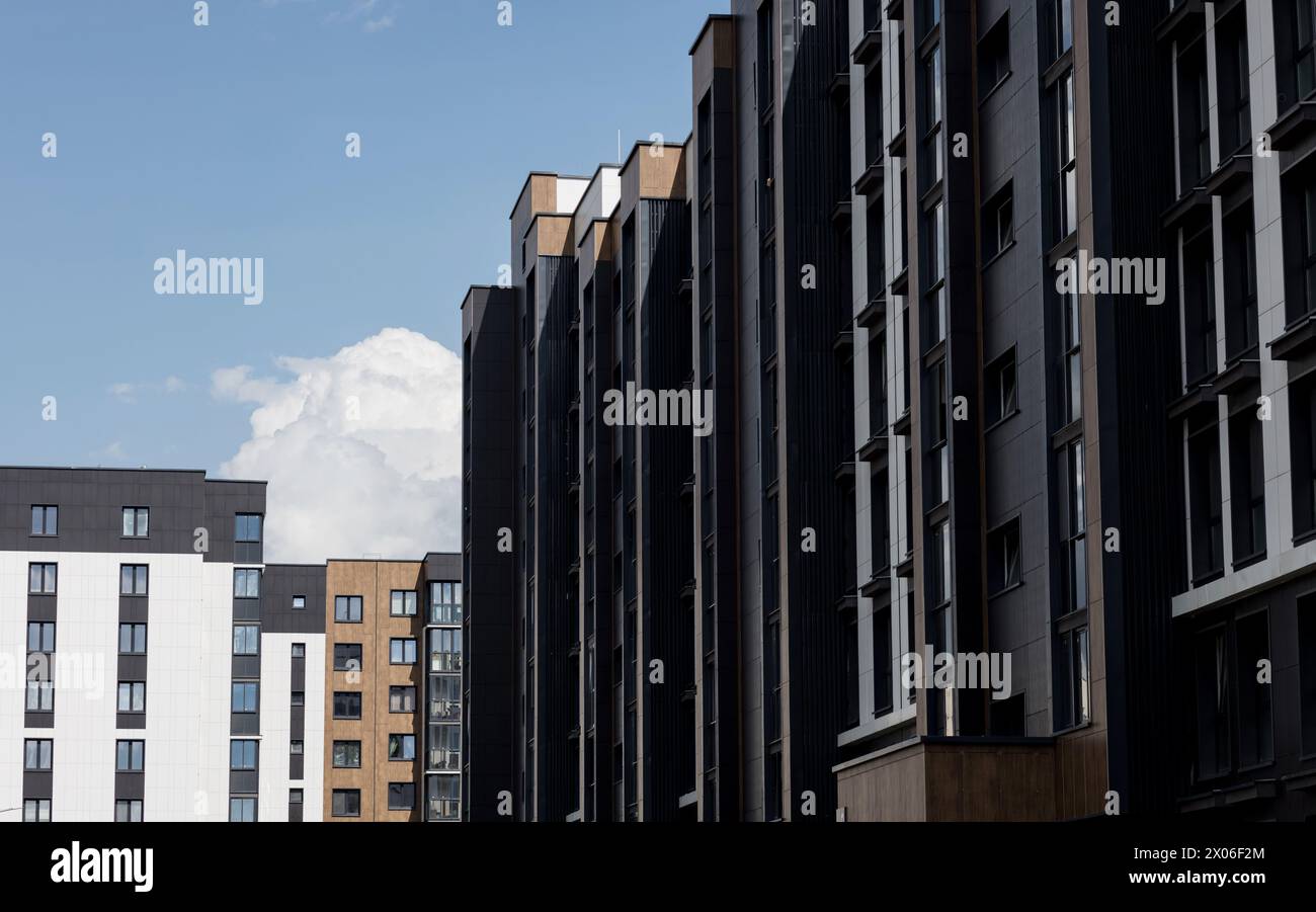 a modern complex of residential buildings for families Stock Photo - Alamy