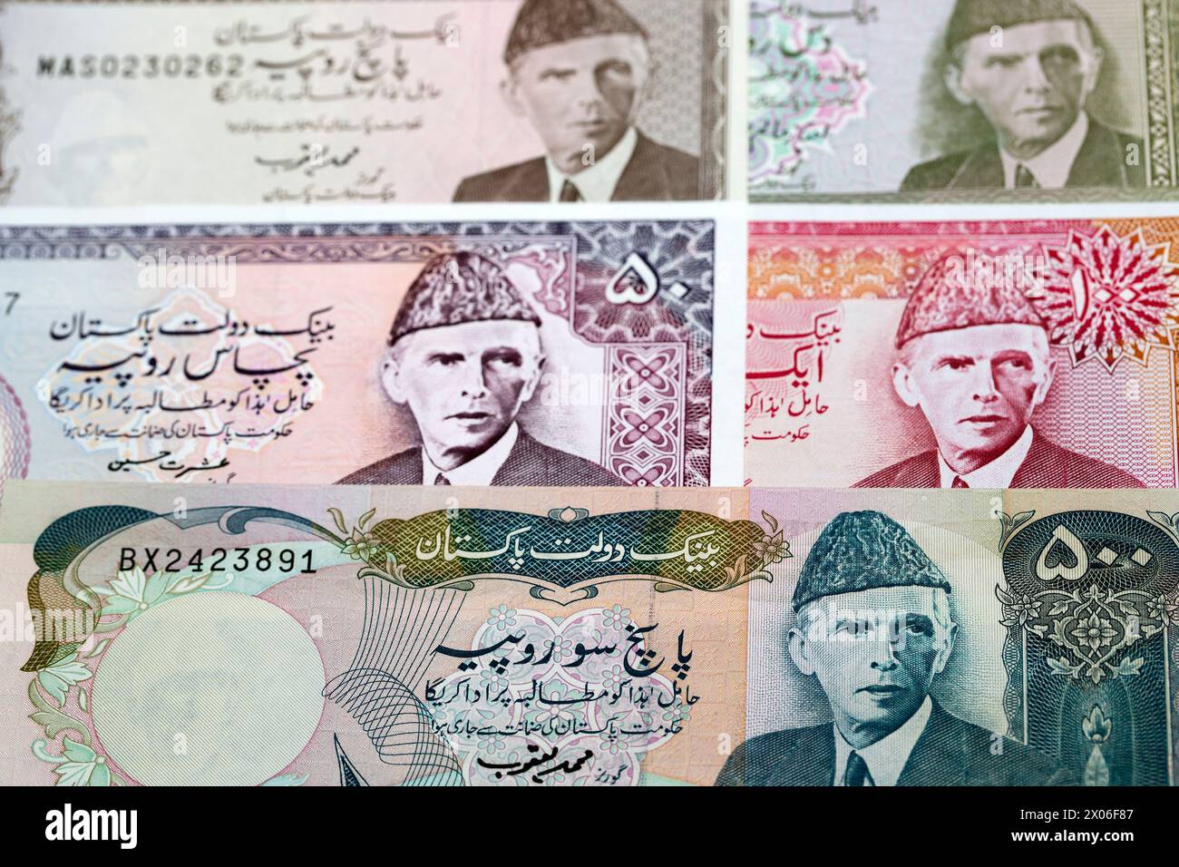 Old Pakistani money - rupee a business background Stock Photo - Alamy