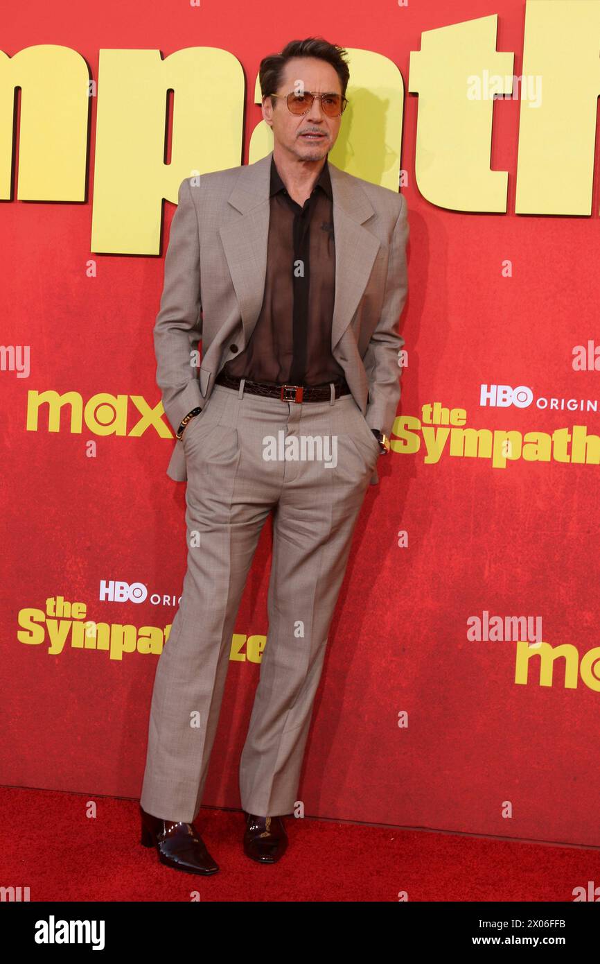 LOS ANGELES - APR 9: Robert Downey Jr at the The Sympathizer HBO ...