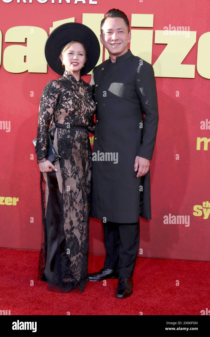 LOS ANGELES - APR 9: Lan Duong, Viet Thanh Nguyen at the The Sympathizer HBO Premiere Screening ...