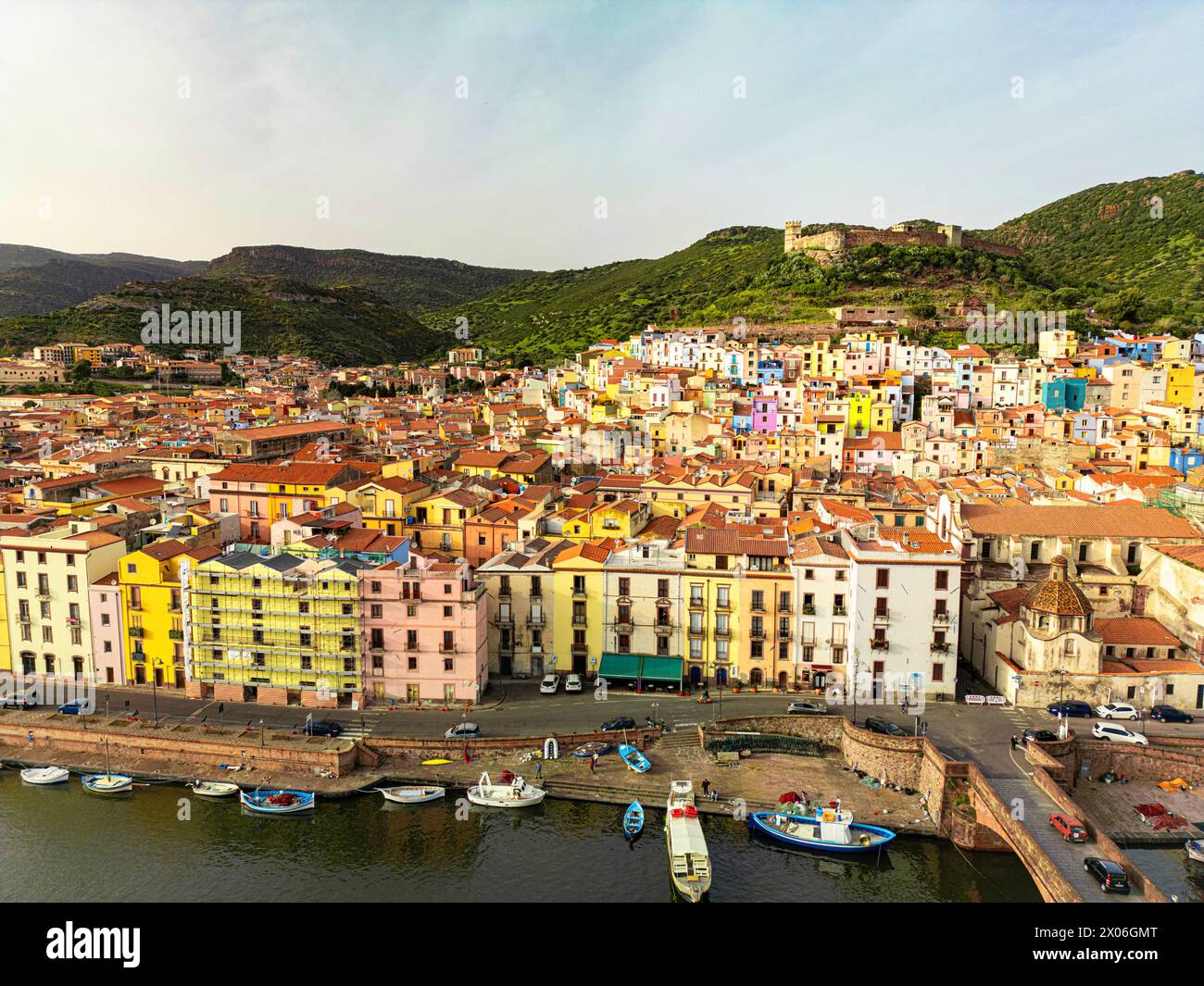 Aerial view bosa sardinia hi-res stock photography and images - Alamy