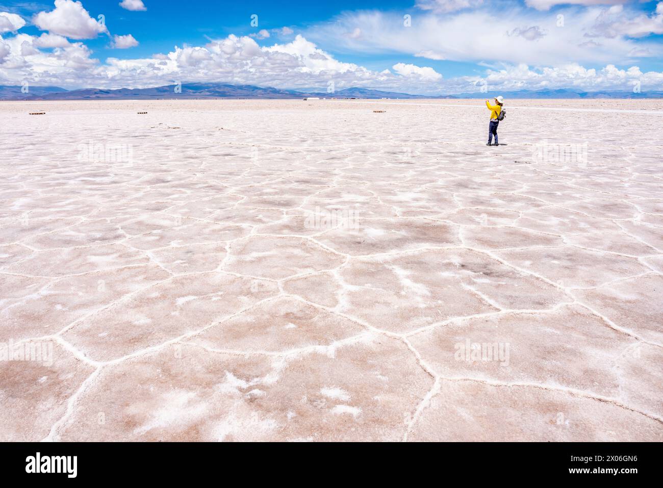 The Salinas Grandes Salt Flats, Salta/jujuy Province, Argentina Stock ...