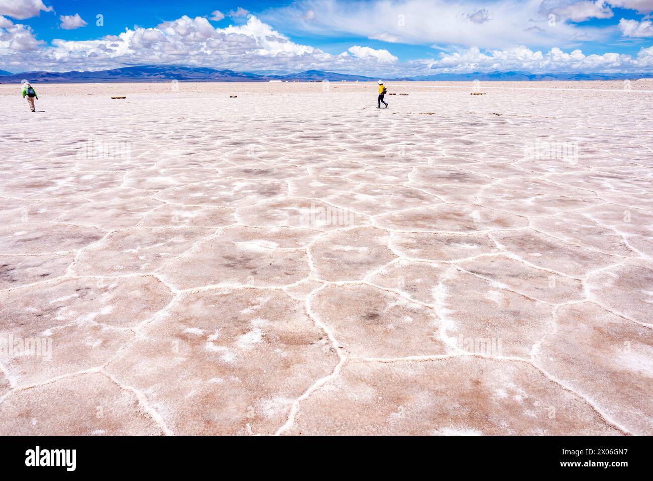 The Salinas Grandes Salt Flats, Salta/jujuy Province, Argentina Stock ...