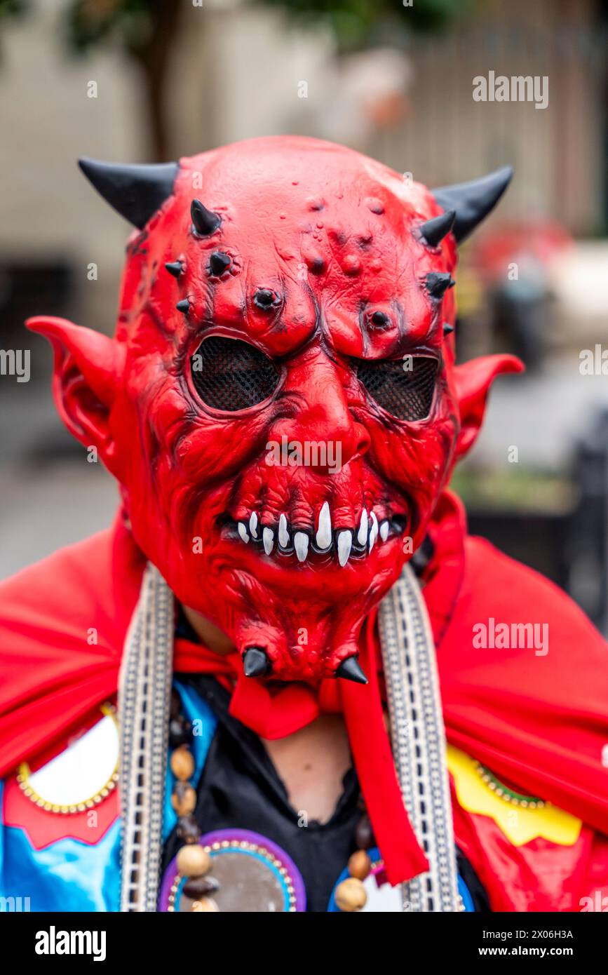 Man in devil mask hi-res stock photography and images - Alamy