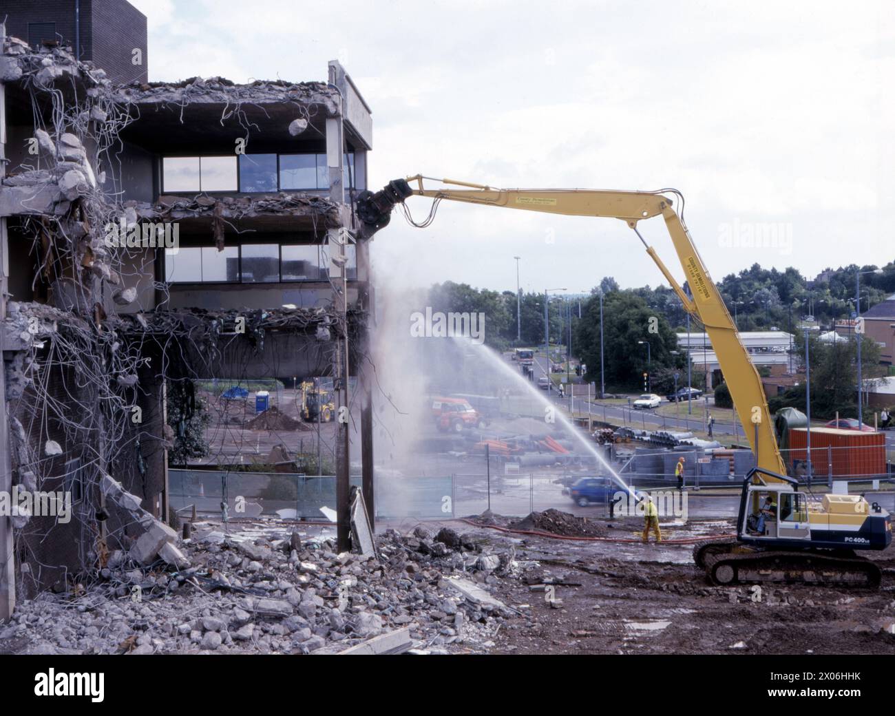 Demolition of the multi-storey car park behind the Post Office on ...