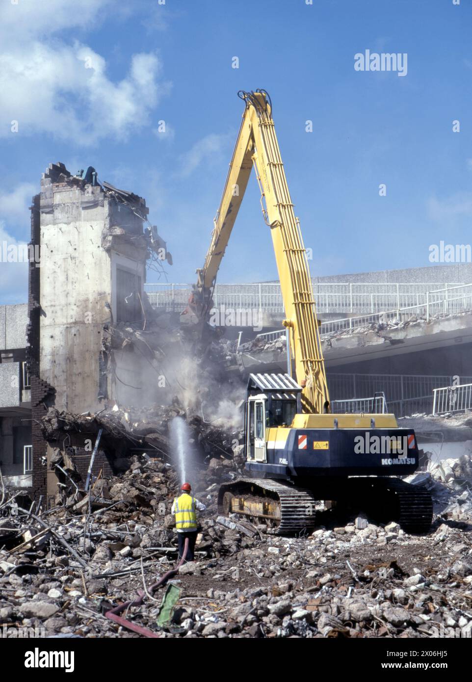 Demolition of the multi-storey car park behind the Post Office on ...