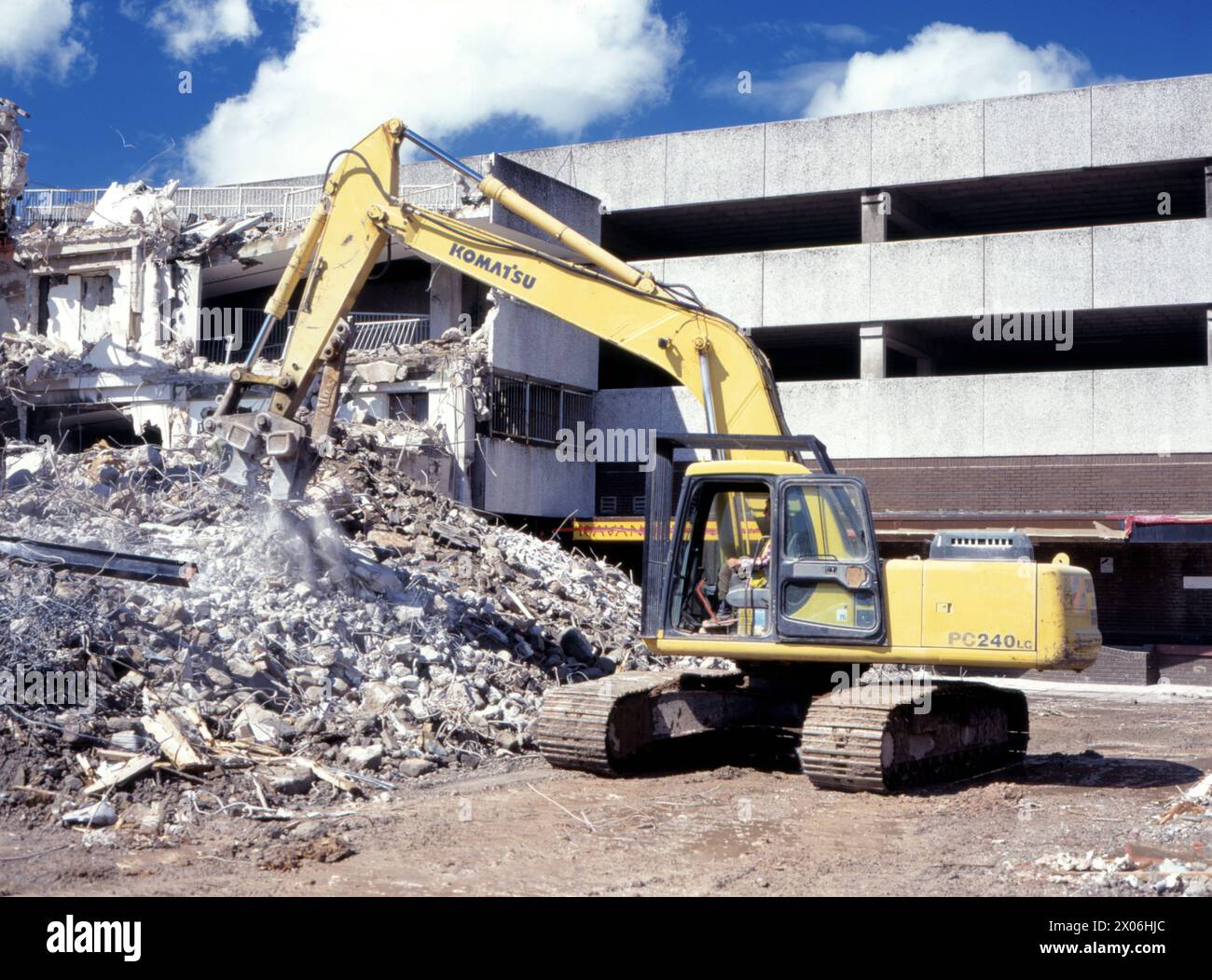 Demolition of the multi-storey car park behind the Post Office on ...