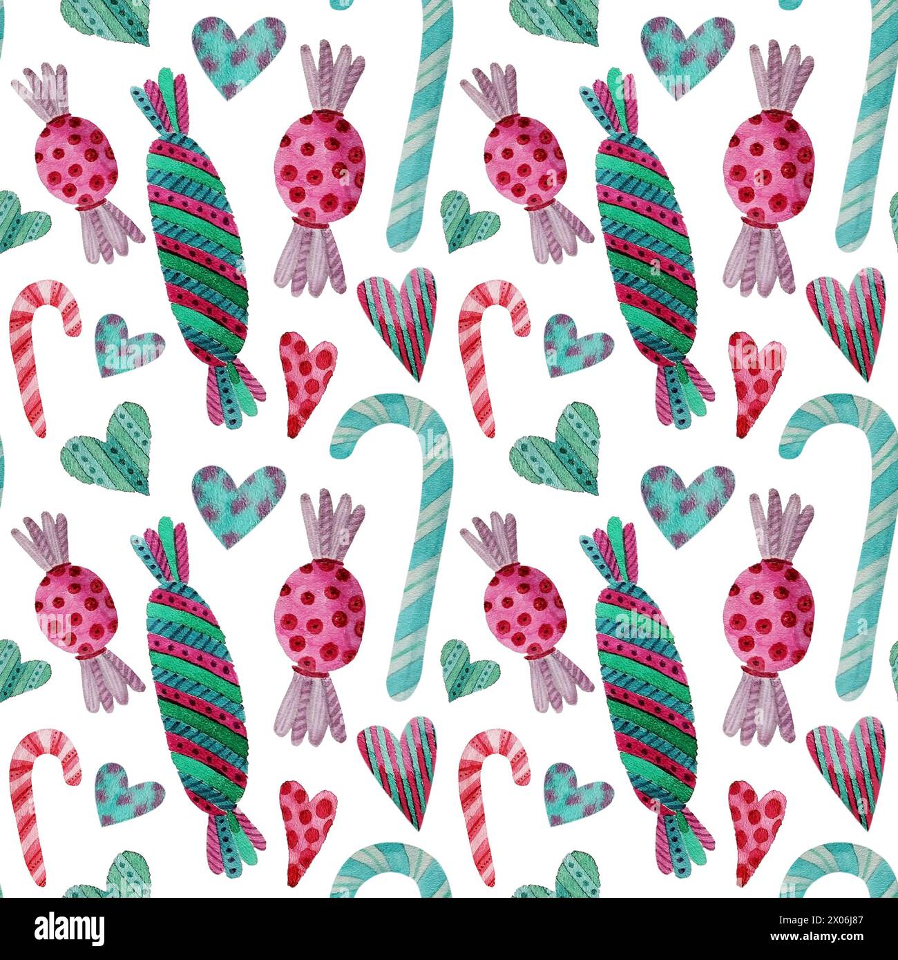 Candy pattern hi-res stock photography and images - Alamy