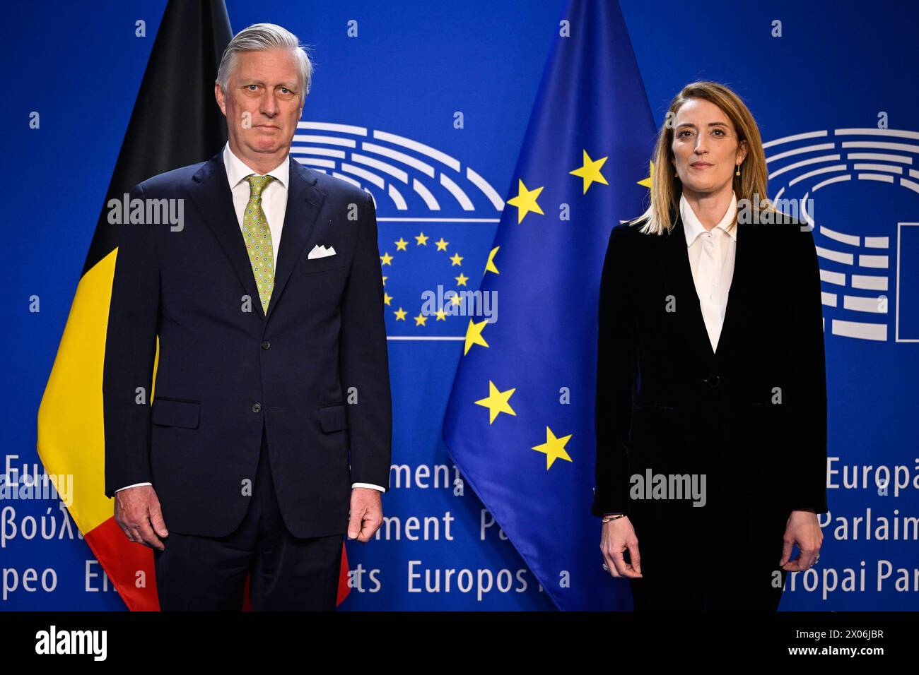 Brussels, Belgium. 10th Apr, 2024. Brussels, Wednesday 10 April 2024. King Philippe - Filip of ...
