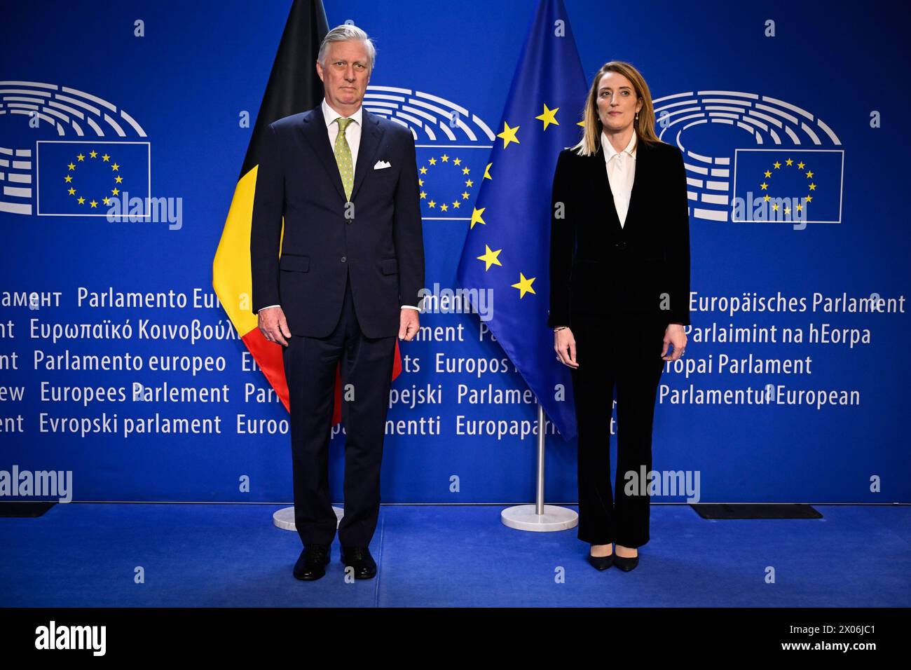 Brussels, Belgium. 10th Apr, 2024. Brussels, Wednesday 10 April 2024. King Philippe - Filip of ...