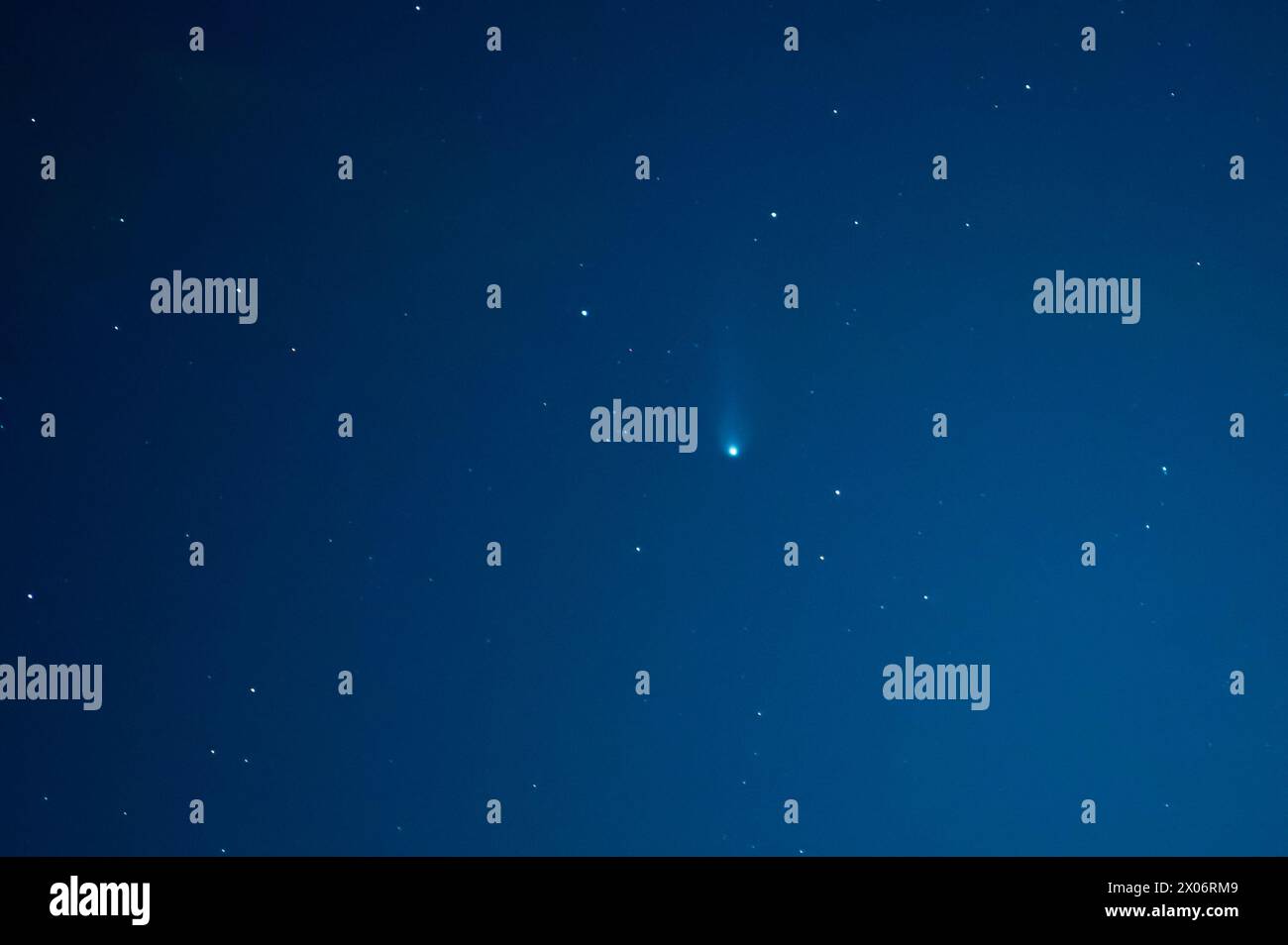 Comet 12P/Pons-Brooks known as the Devil Comet is seen on a clear night ...