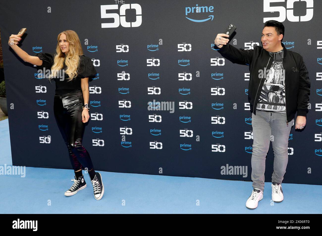 Jenny Elvers und Matthias Mangiapane beim Photocall zur Amazon Prime ...