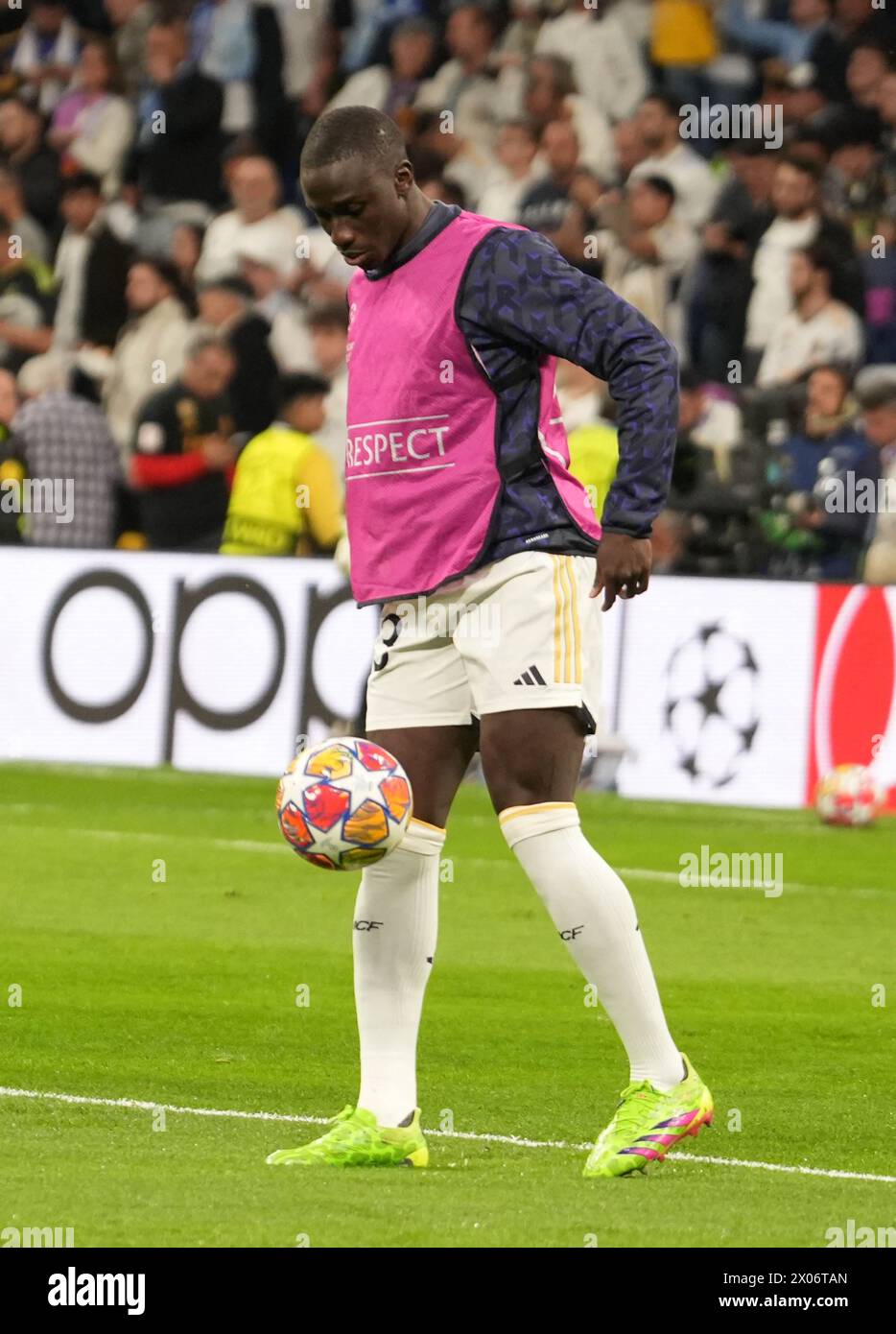 Ferland Mendy of Real Madrid during the UEFA Champions League, Quarter ...