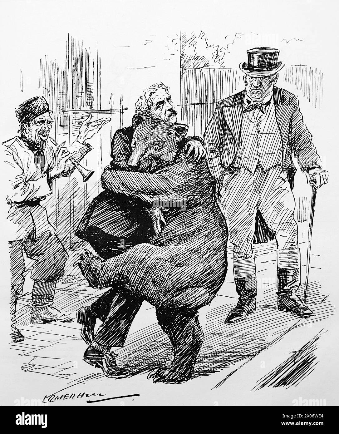 The Precipitation Waltz by Leonard Raven Hill, 20 August 1924, showing ...