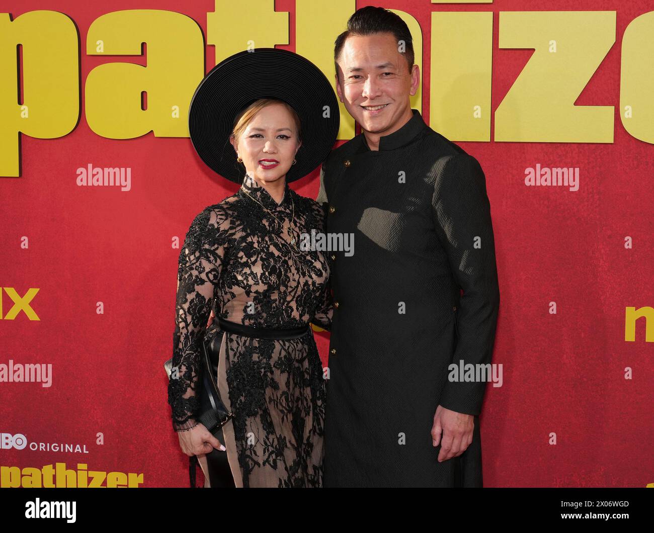 (L-R) Lan Duong and Viet Thanh Nguyen at the HBO Original Limited Series' THE SYMPATHIZER Los ...