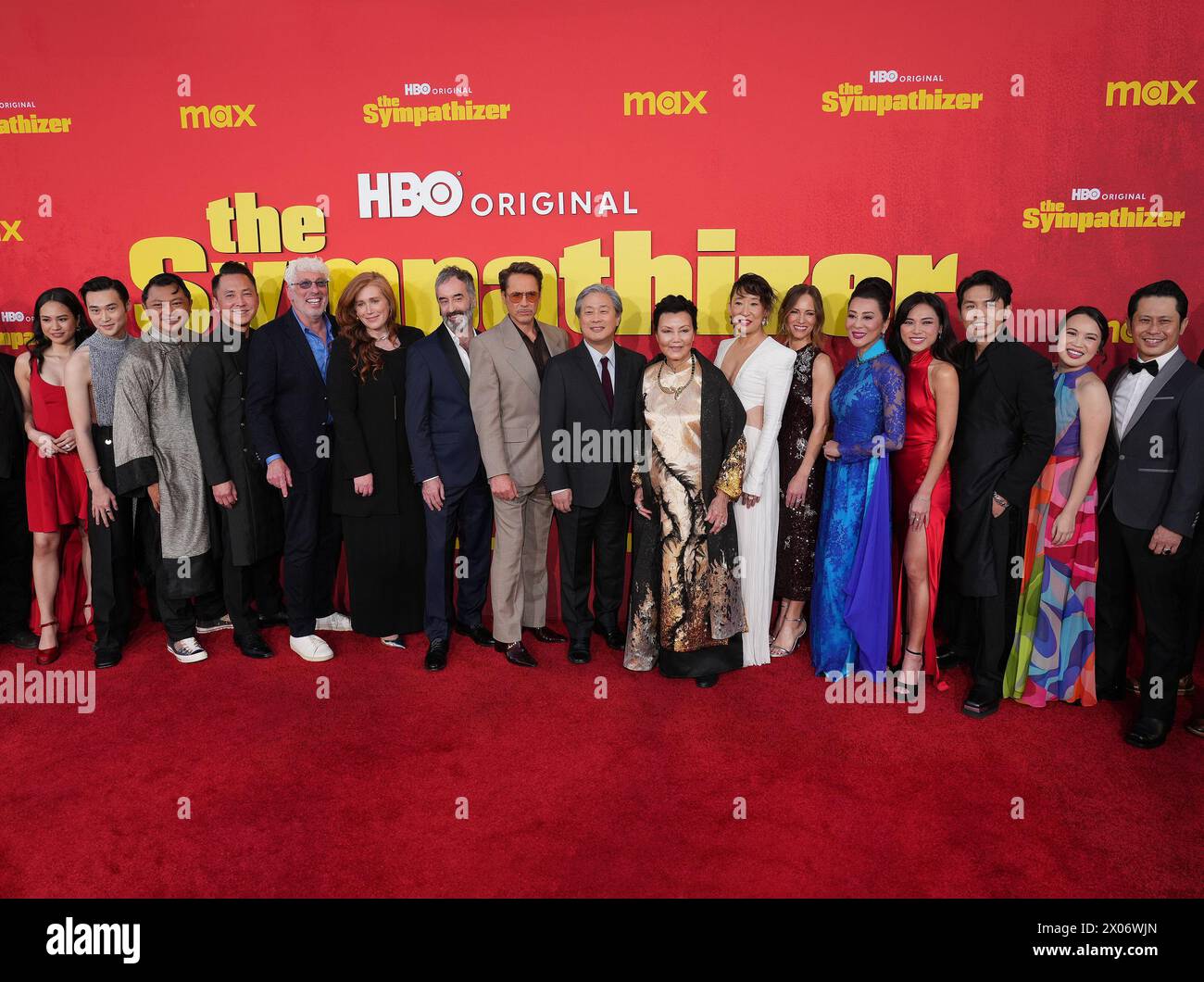 (L-R) THE SYMPATHIZER Cast & Crew - Vy Le, Duy Nguyen, Phanxine, Viet ...