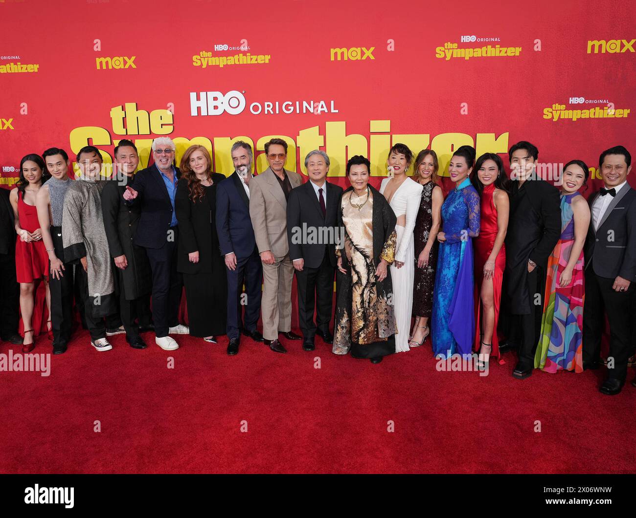(L-R) THE SYMPATHIZER Cast & Crew - Vy Le, Duy Nguyen, Phanxine, Viet ...