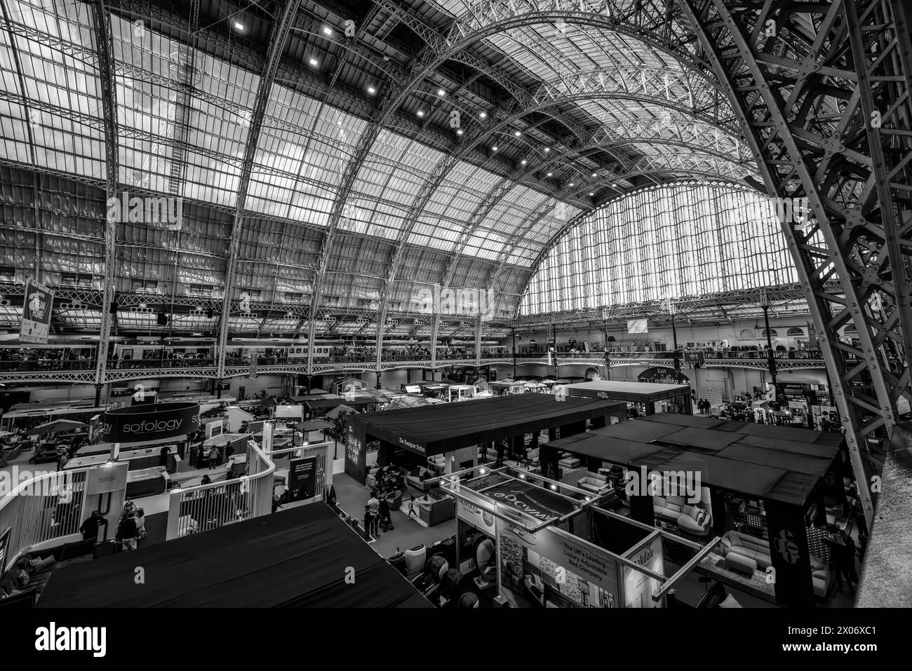 Grand Hall of Olympia London, a Victorian exhibition hall in West ...