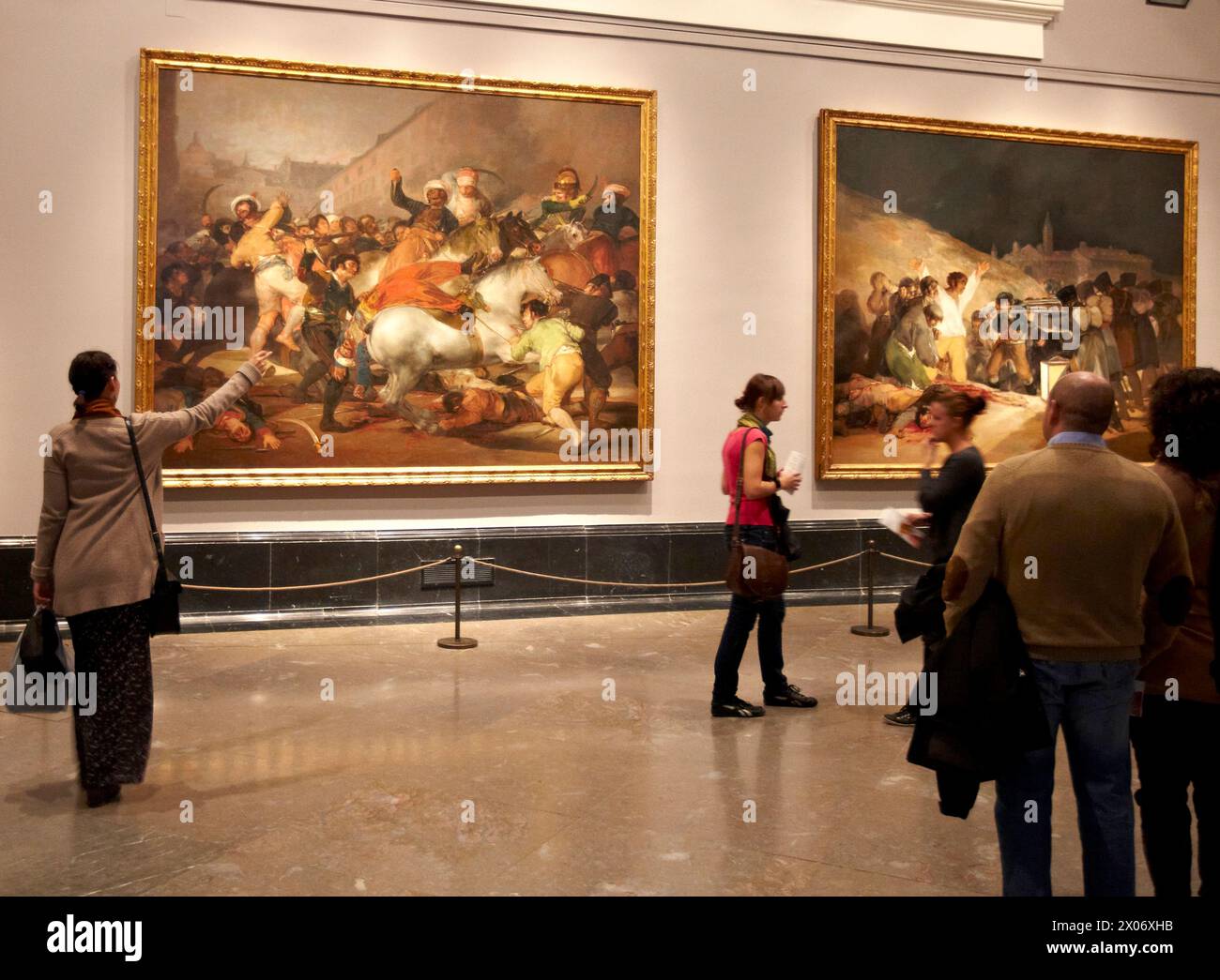 “The 2nd of May 1808 in Madrid: the charge of the Mamelukes“ (left) and “The 3rd of May 1808 in ...