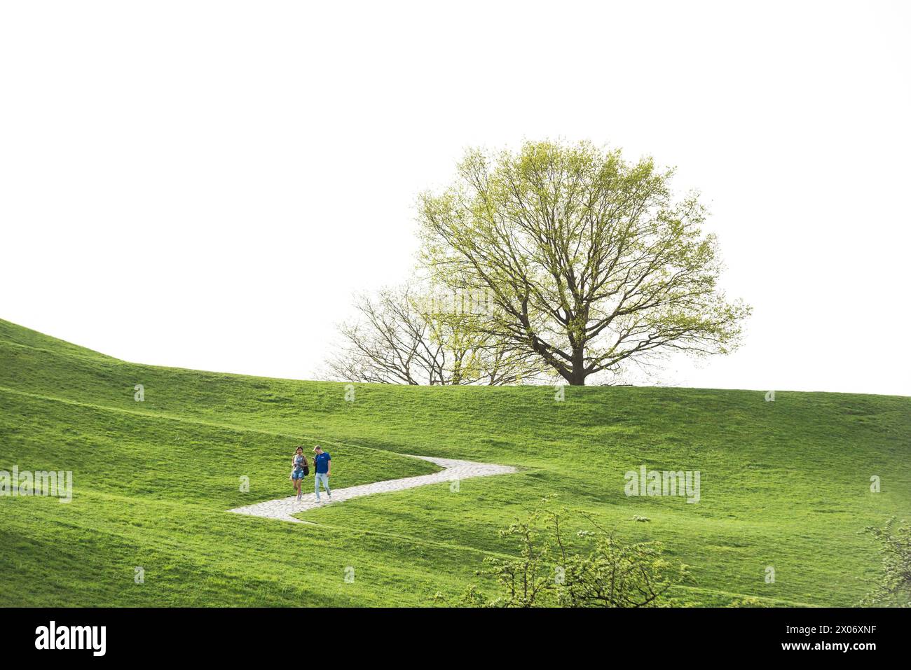 Olympiapark München, Olympiaberg Stock Photo - Alamy