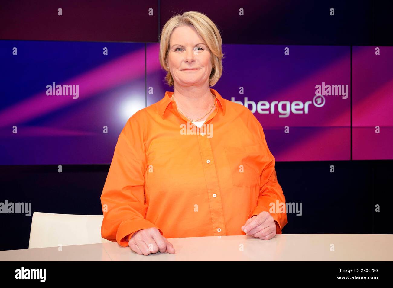 Susanne Gaschke in der ARD-Talkshow maischberger im Studio Berlin ...
